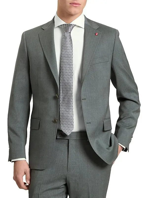 Ted Baker London Plaid Modern Fit Suit Jacket - Green