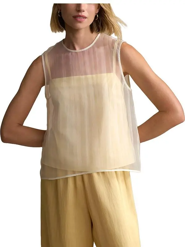 Jenni Kayne Cora Layered Top - Pale Yellow