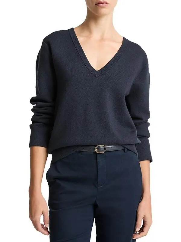 Vince V Neck Sweater - Eclipse