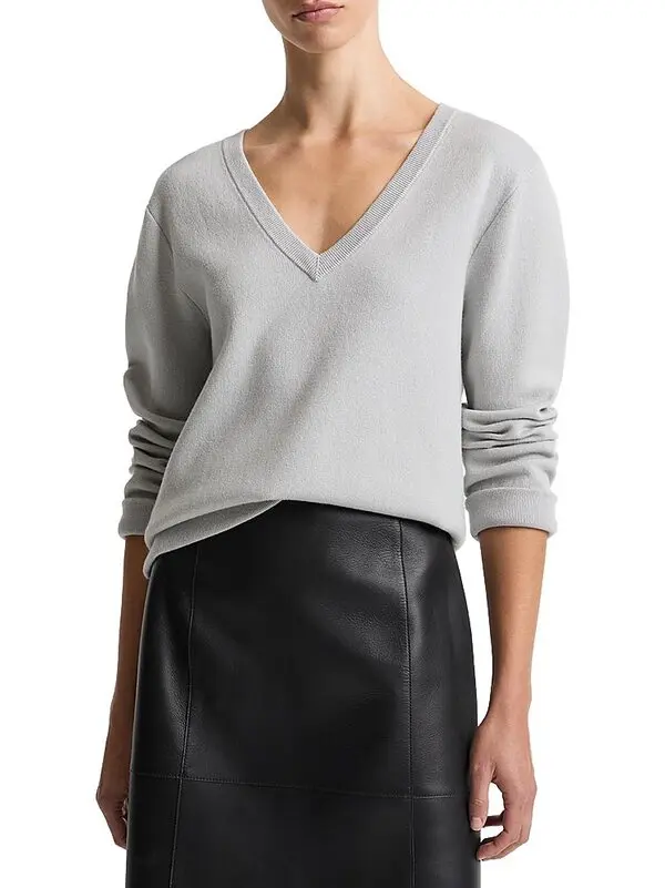 Vince V Neck Sweater - Pale Tide