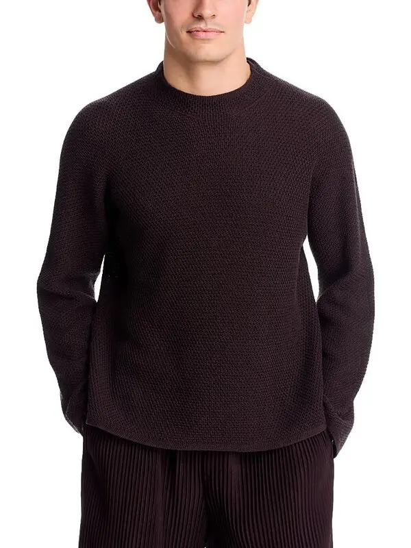 Issey Miyake Rustic Knit Sweater - Brown