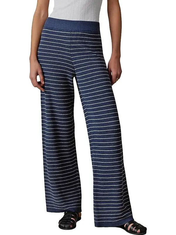 Faherty Brand Miramar Sweater Pants - Navy Stripe