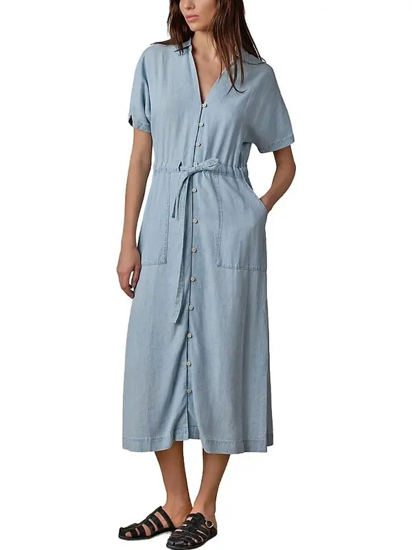Faherty Brand Oakley Midi Dress - Arctic Sea