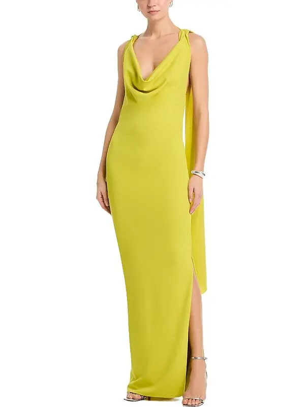 Black Halo Brullo Maxi Dress - Chartreuse