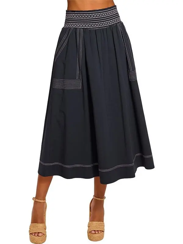 Ramy Brook Galia Skirt - Navy