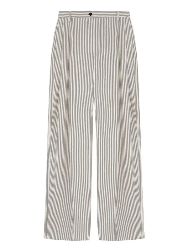Emporio Armani Pleated Trousers - Tan Chocolate