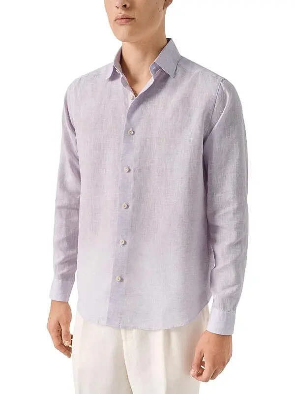Eton Linen Dress Shirt - Light Purple