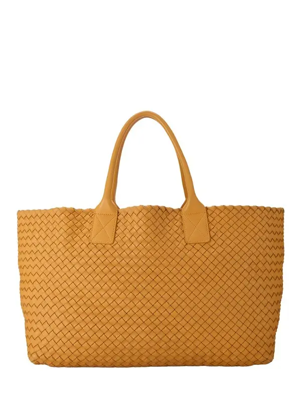 Bottega Veneta Intrecciato Cabat Tote - Orange