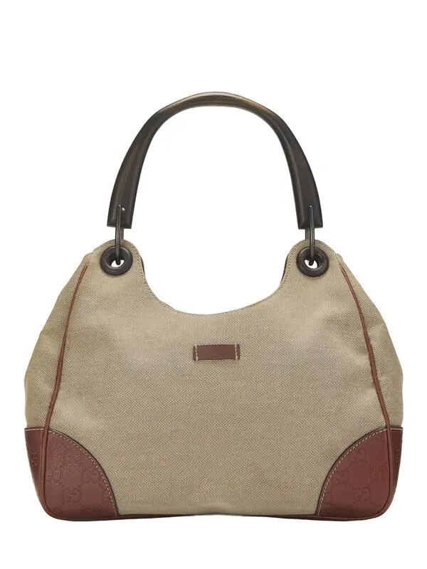 Gucci Canvas Hobo - Brown