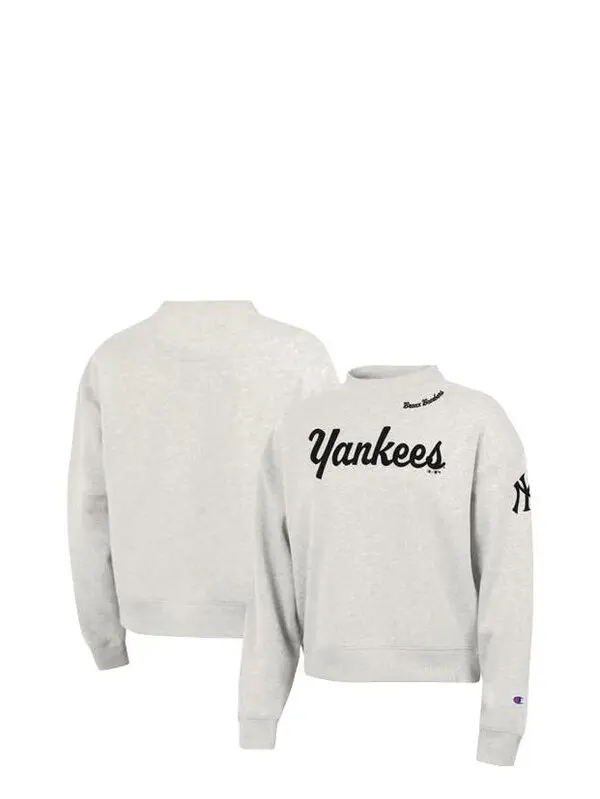Champion New York Yankees Triumph Tri-blend Sweatshirt - Stone