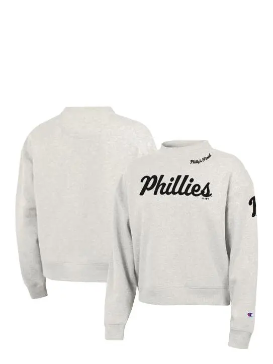 Champion Philadelphia Phillies Triumph Tri-blend Sweatshirt - Stone