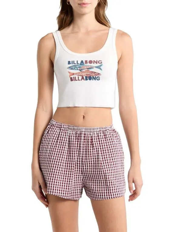 BILLABONG Salt Of The Sea Cropped Cotton Tank - Salt Crystal