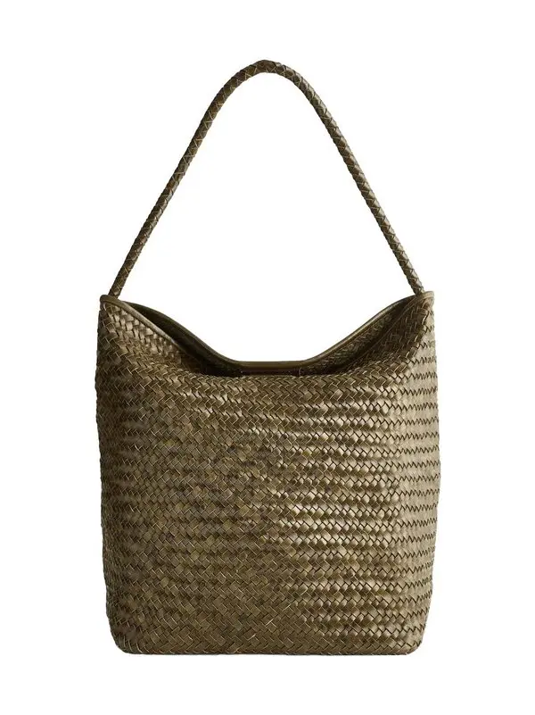 Madewell The Signature Woven Collection Bucket Bag - Faded Olive