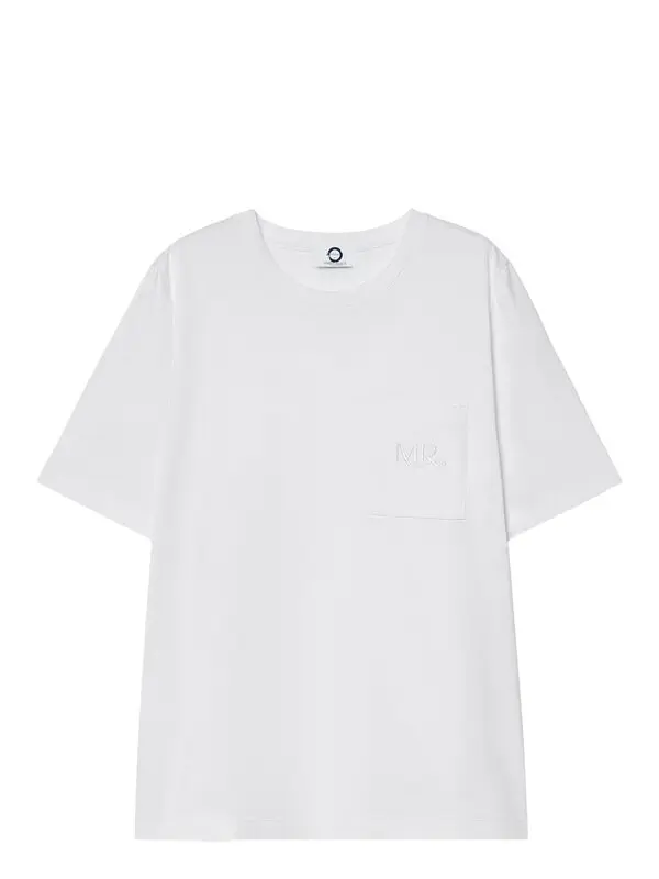 Marina Rinaldi Embroidered Logo T-shirt - White