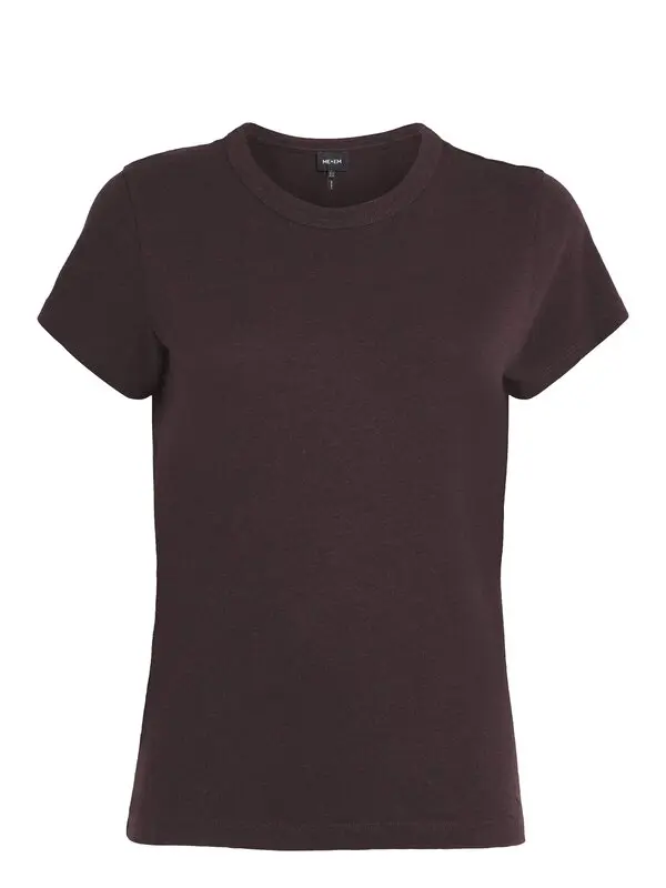ME+EM Hemp-cotton T-shirt - Brown