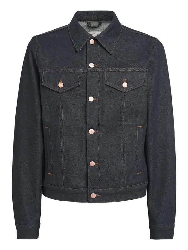 Emporio Armani Denim Blouson Jacket - Blue