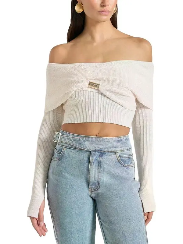 Manière De Voir Asymmetric Overlay Top - Neutrals