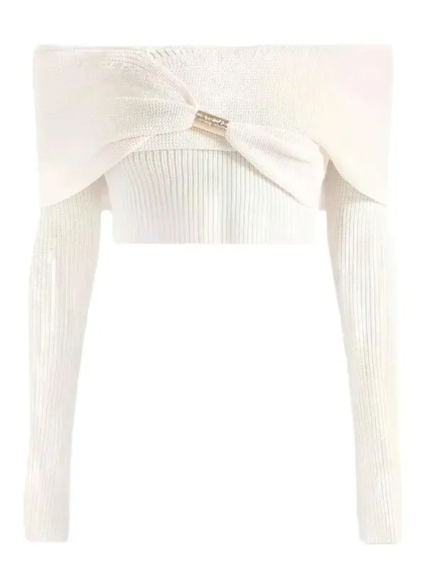 Manière De Voir Shana Asymmetric-overlay Top - Neutrals