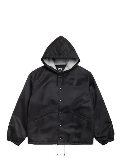 StÜssy Hooded Coaches Jacket - Black