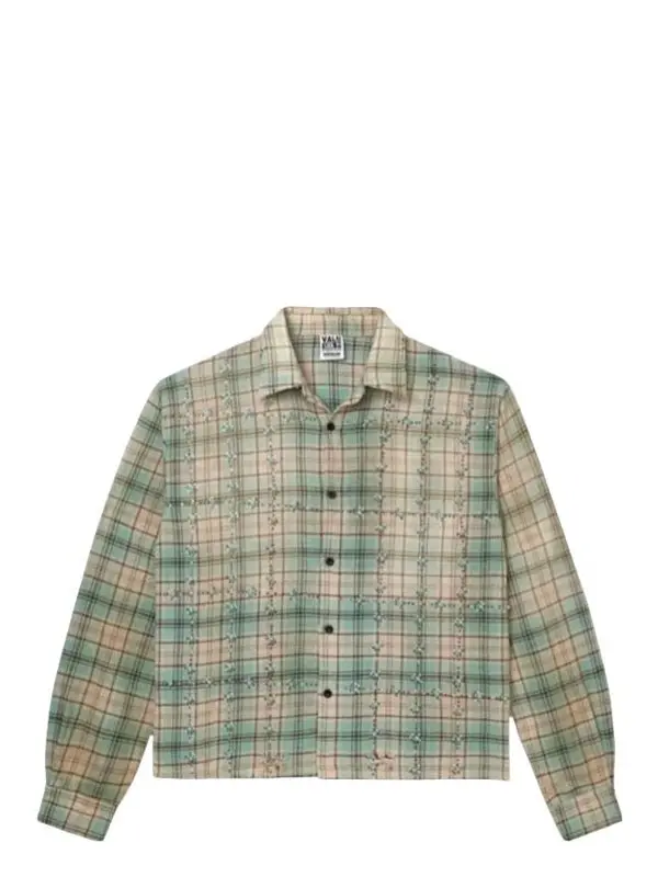 VALE FOREVER Little Gems Long Sleeve Flannel - Green