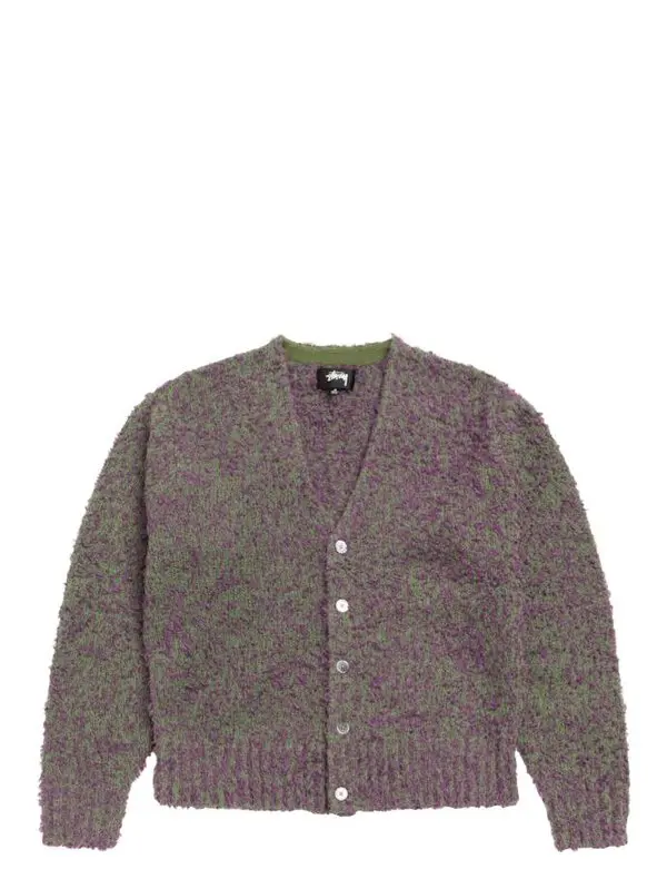 StÜssy Textured Cardigan - Purple/green
