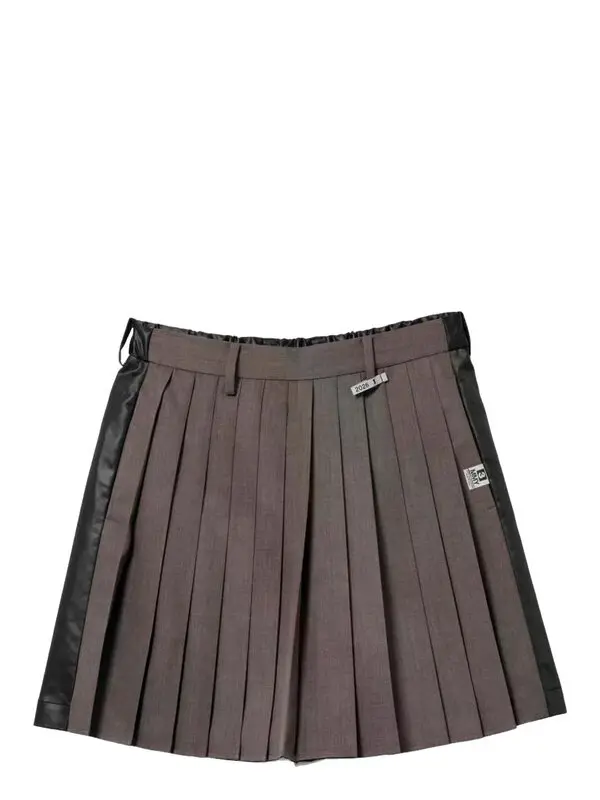 Mihara Yasuhiro Panelled Skort - Brown