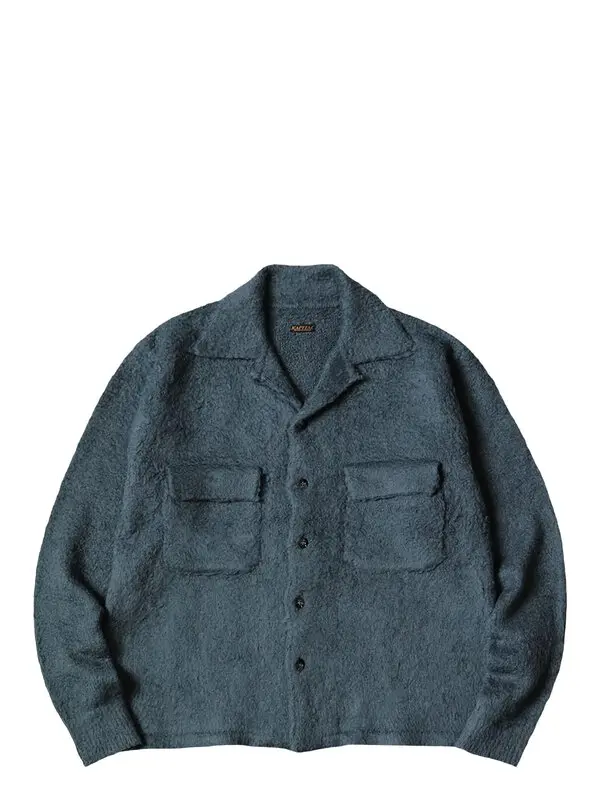 Kapital 7g Shaggy Knit Board Shirt - Blue