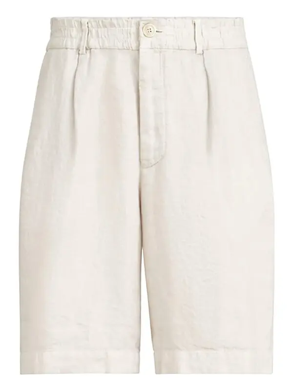 Brunello Cucinelli Linen Bermuda Shorts - Beige