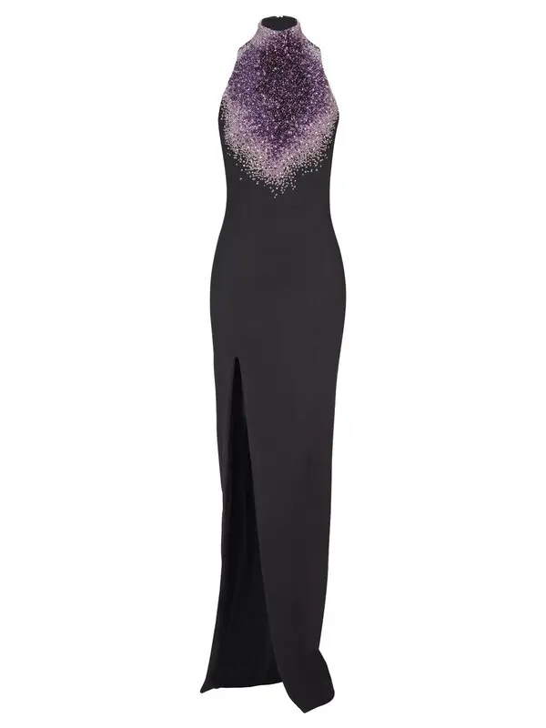 Balmain Embellished Milano Gown - Black