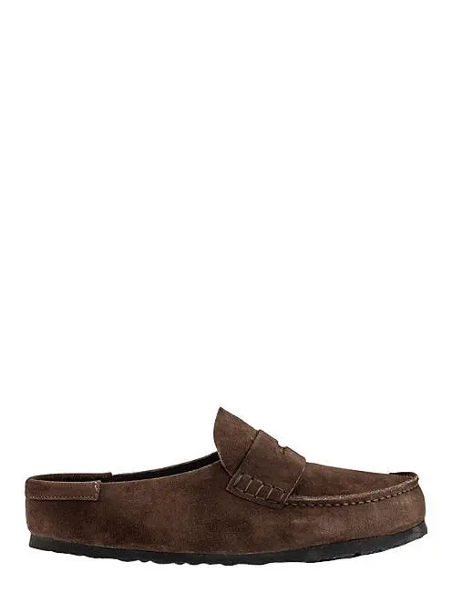 BIRKENSTOCK Naples Wrapped Suede Clogs - Carafe Brown