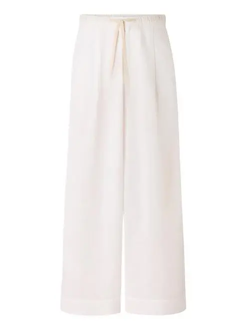 Soeur Hugues Straight-leg Cotton-poplin Trousers - Blanc Casse