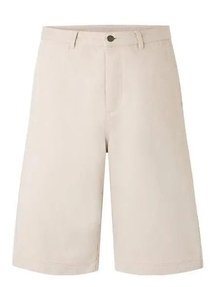 Soeur Francis Wide-leg Cotton Shorts - Blanc Gres