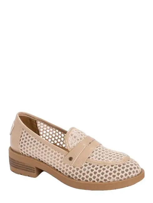 MUK LUKS Vania Heeled Loafer - Cream