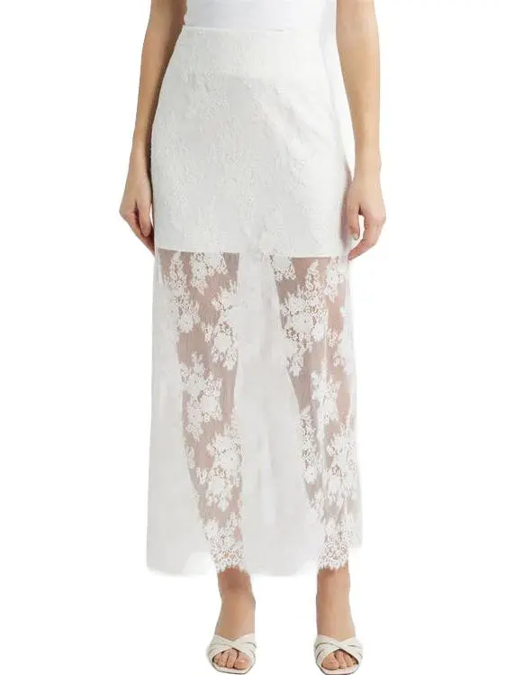 Hill House Home Lace Maxi Skirt - White