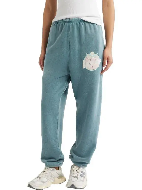 BOYS LIE Breakfast Beers Kimmy Cotton-blend Sweatpants - Blue