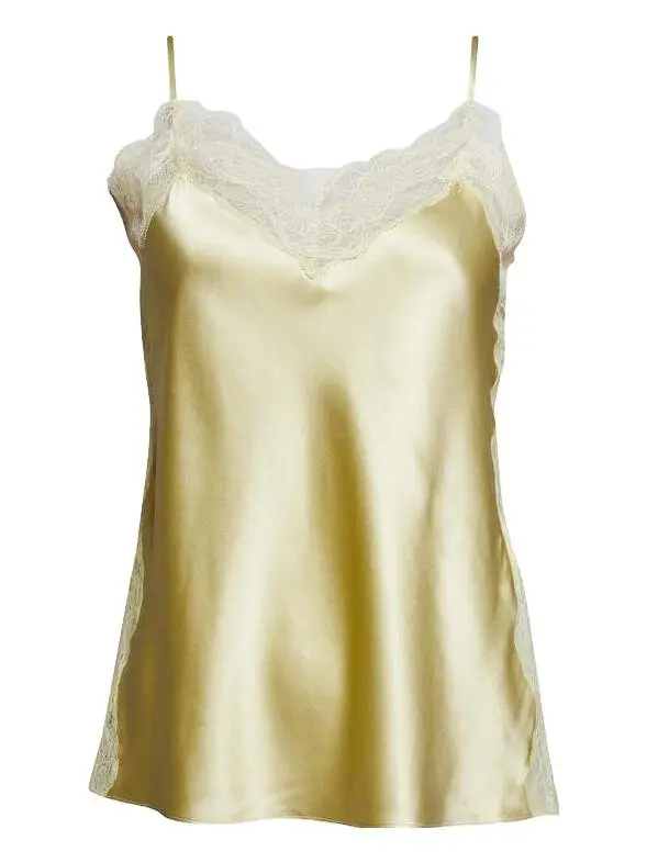 Veronica Beard Johanan Lace Trim Camisole - Pistachio