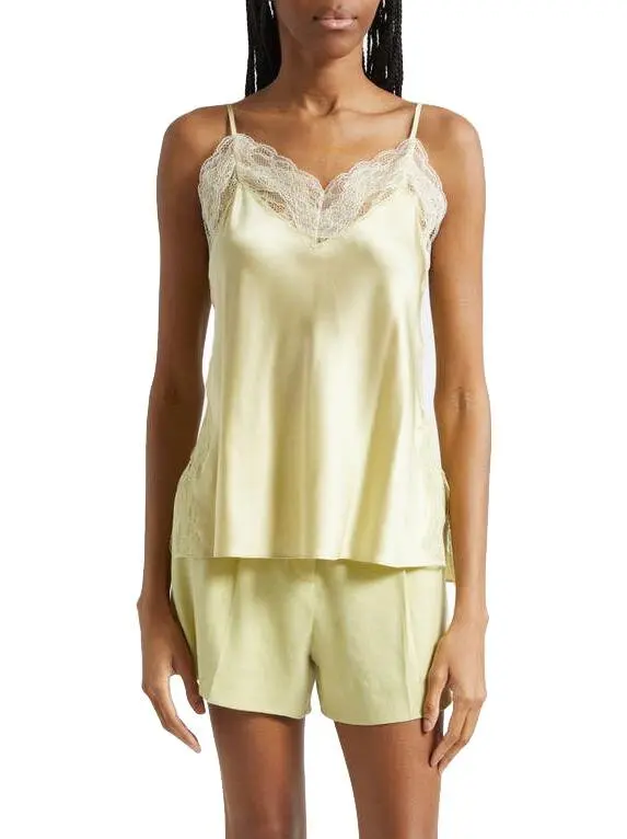 Veronica Beard Johanan Lace Trim Camisole - Pistachio