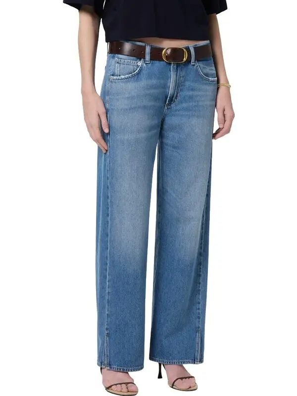 Citizens Of Humanity Track High Waist Wide Leg Jeans - Solstice Md Indigo