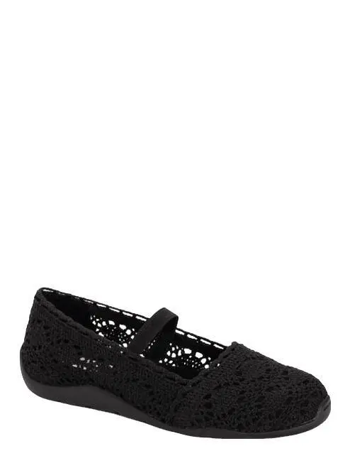 MUK LUKS Shelby Ballerina Shoe - Black