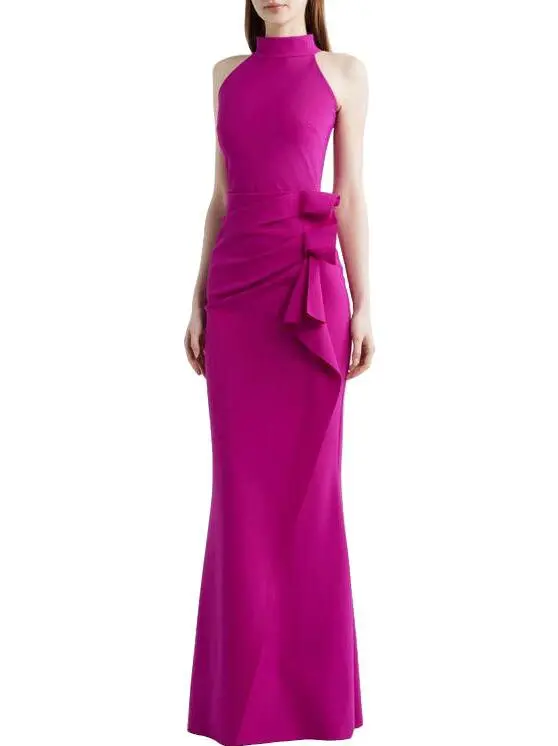 Chiara Boni La Petite Robe Gudrum Trumpet Gown - Cyclamen