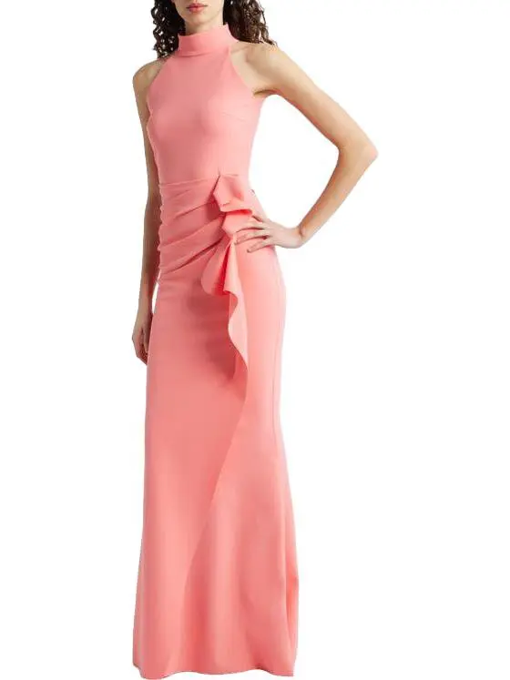 Chiara Boni La Petite Robe Gudrum Trumpet Gown - Sorbet