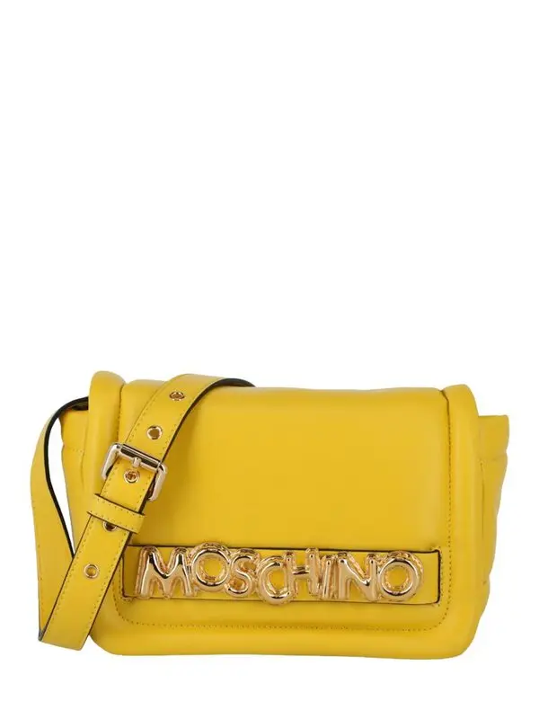 Moschino Balloon Lettering Crossbody Bag - Yello