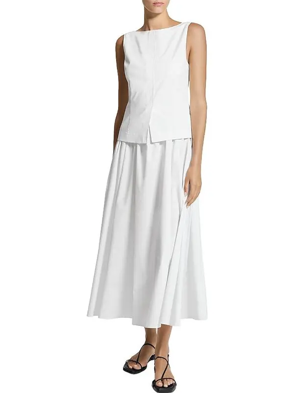 Theory Boat Neck Dress - White