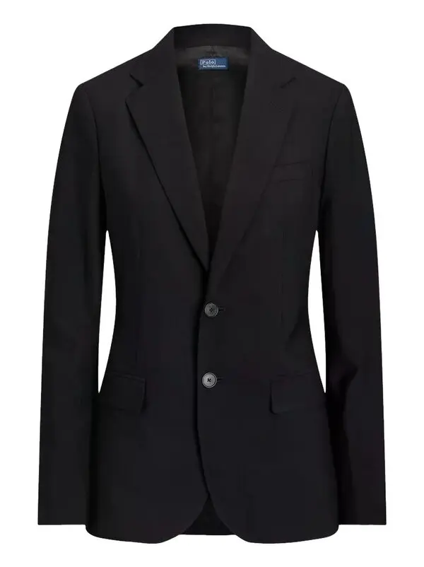 Polo Ralph Lauren Single-breasted Flapped Blazer - Black