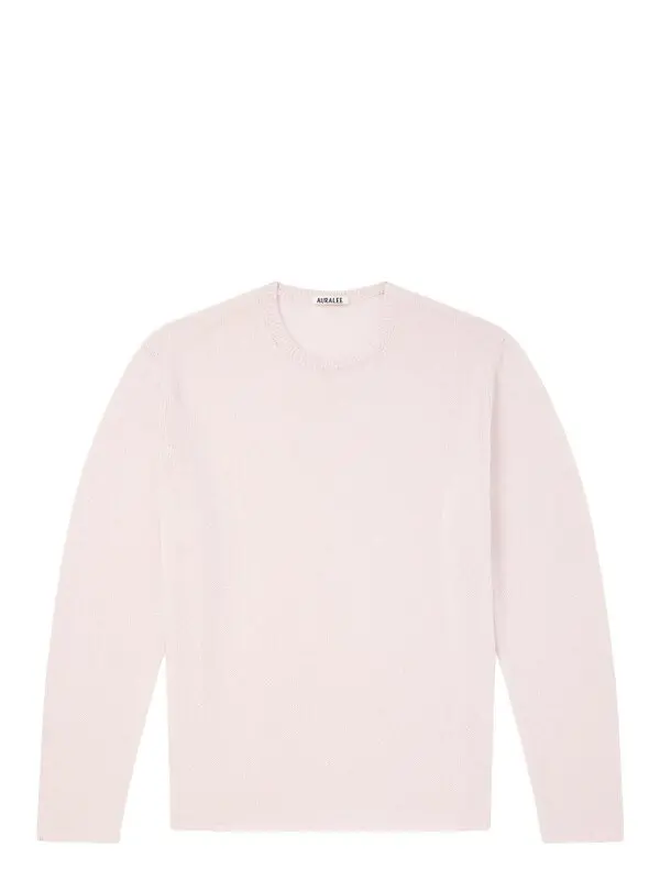 Auralee Cashmere Sweater - Pink