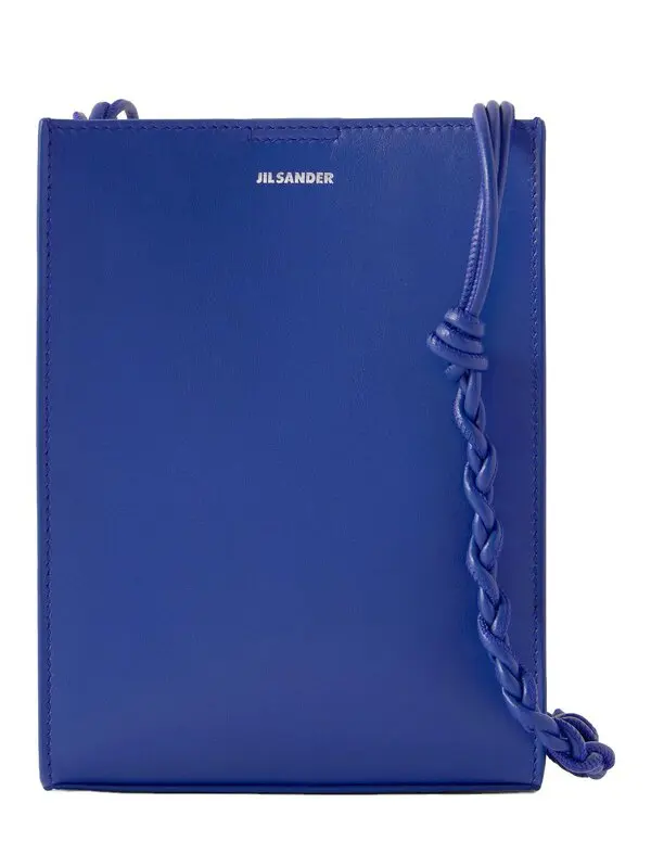 JIL SANDER Tangle Leather Shoulder Bag - Blue