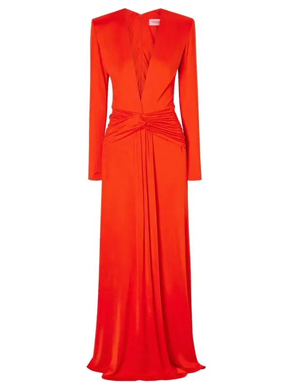 THE NEW ARRIVALS ILKYAZ OZEL Azure Maxi Dress - Red