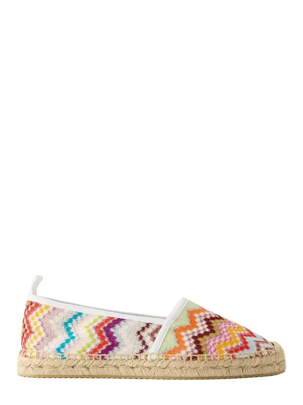 Missoni Elle Striped Woven Espadrilles - Multi