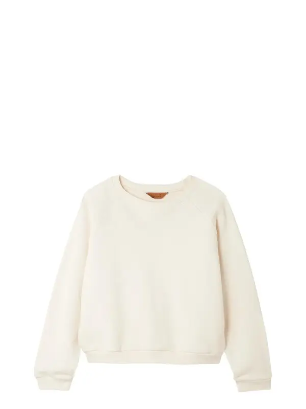 JAMIE HALLER The Daily Cotton-terry Sweatshirt - Ecru