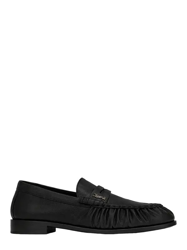 Saint Laurent Leather Loafer - Black
